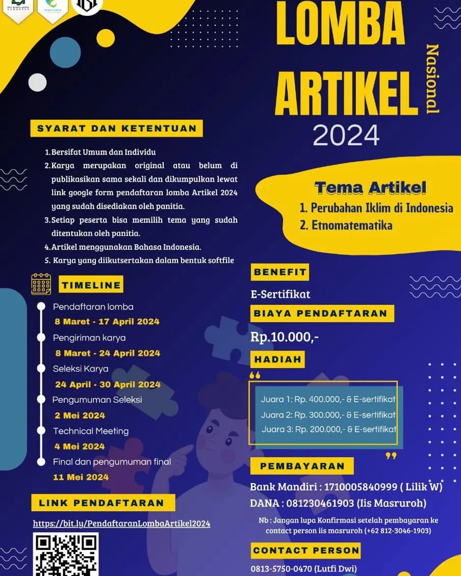 Lomba Artikel Nasional 2024 Program Studi Ppkn Uad