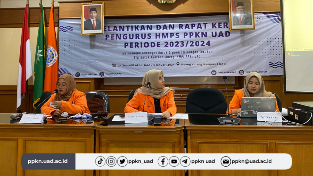 Perkuat Sinergi, HMPS PPKn Gelar Pelantikan Pengurus dan Rapat Kerja - Program Studi PPKn UAD