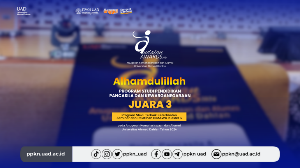 Program Studi Pendidikan Pancasila dan Kewarganegaraan Raih Juara 3 di Anugerah Kemahasiswaan ...