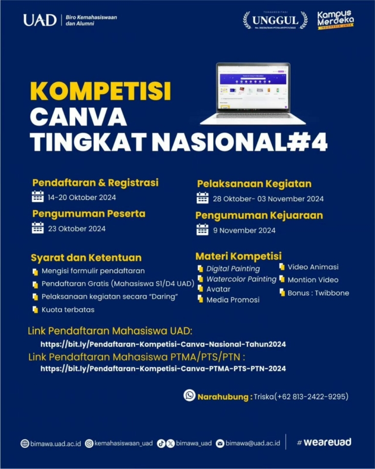 Kompetisi Canva Tingkat Nasional #4 - Program Studi PPKn UAD