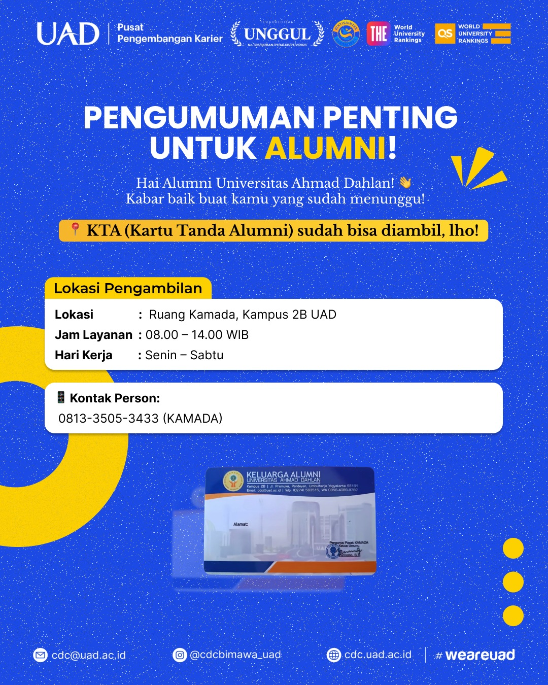 Pengambilan KTA (Kartu Tanda Alumni) - Program Studi PPKn UAD