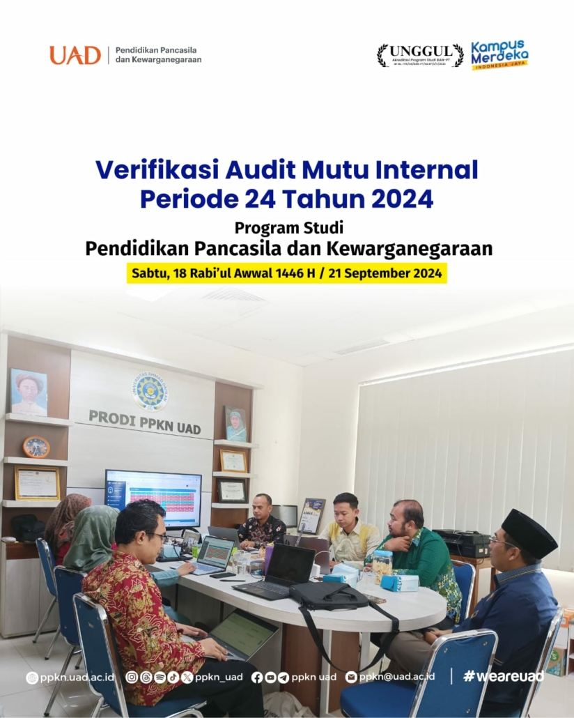 Prodi PPKn Gelar Rapat Verifikasi Audit Mutu Internal (AMI) Periode 24 ...