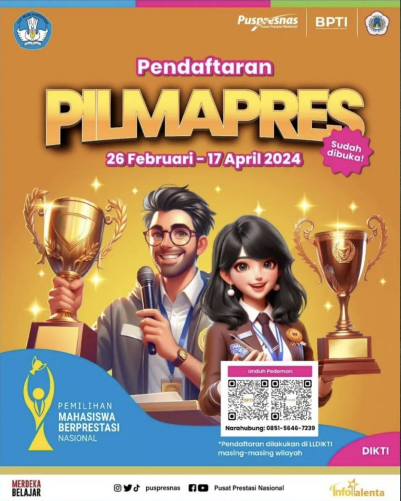 Pendaftaran PILMAPRES telah dibuka! - Program Studi PPKn UAD